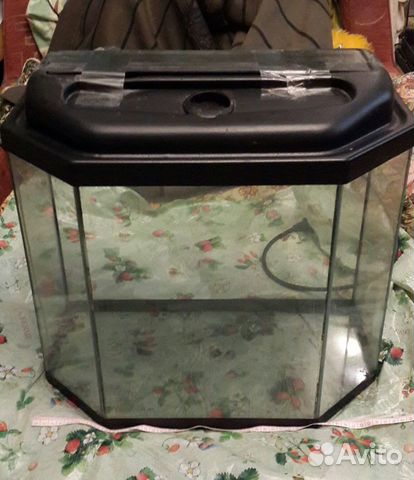 Шестигранный аквариум 41литр, б/у