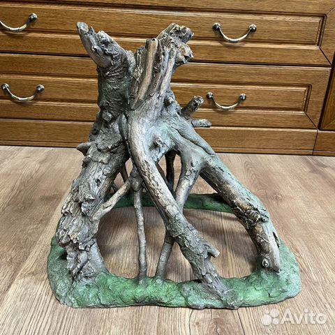 Грот коряга для аквариума из пластика